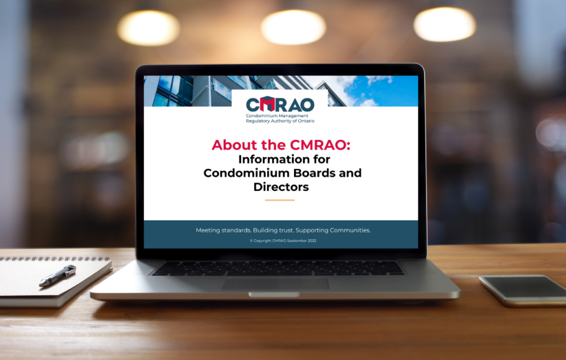 Serving on a Condominium Board - The Home Construction Regulatory ...